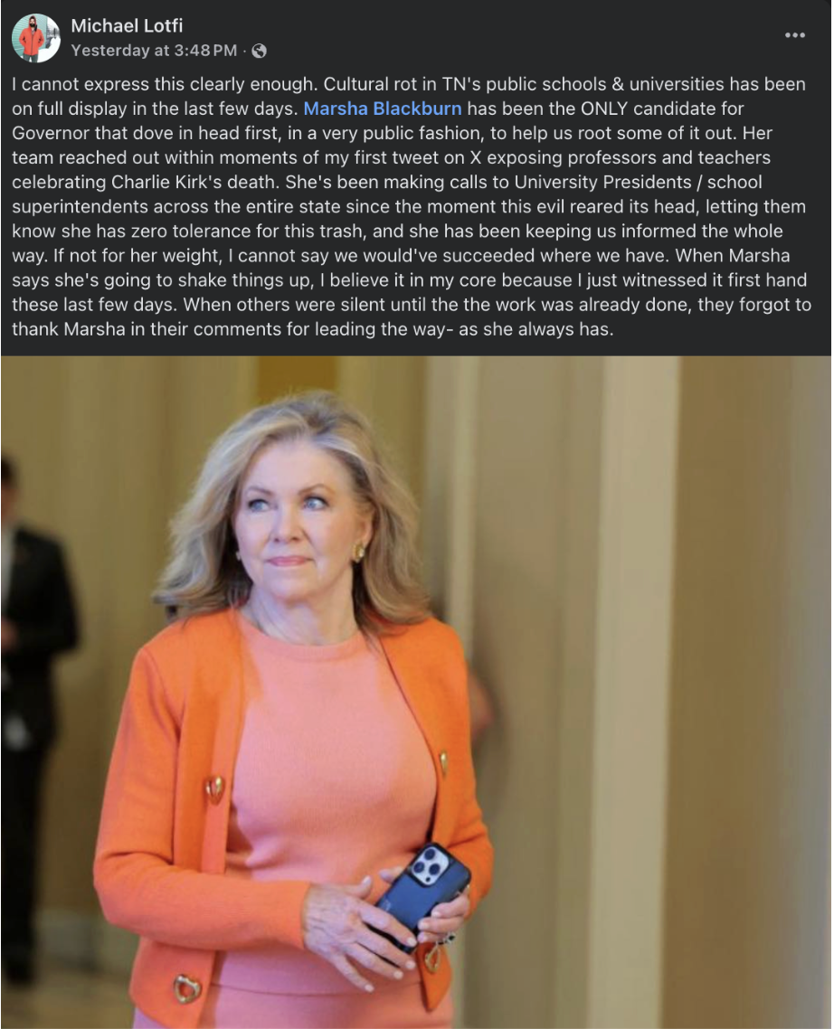 Activist's Support Sen. Marsha Blackburns Crusade Against "Cultural Rot ...